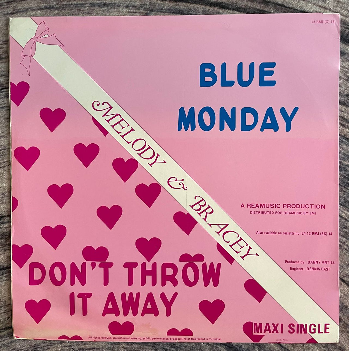 Melody & Bracey - Blue Monday / Dont Throw it Away – Galapagos Records