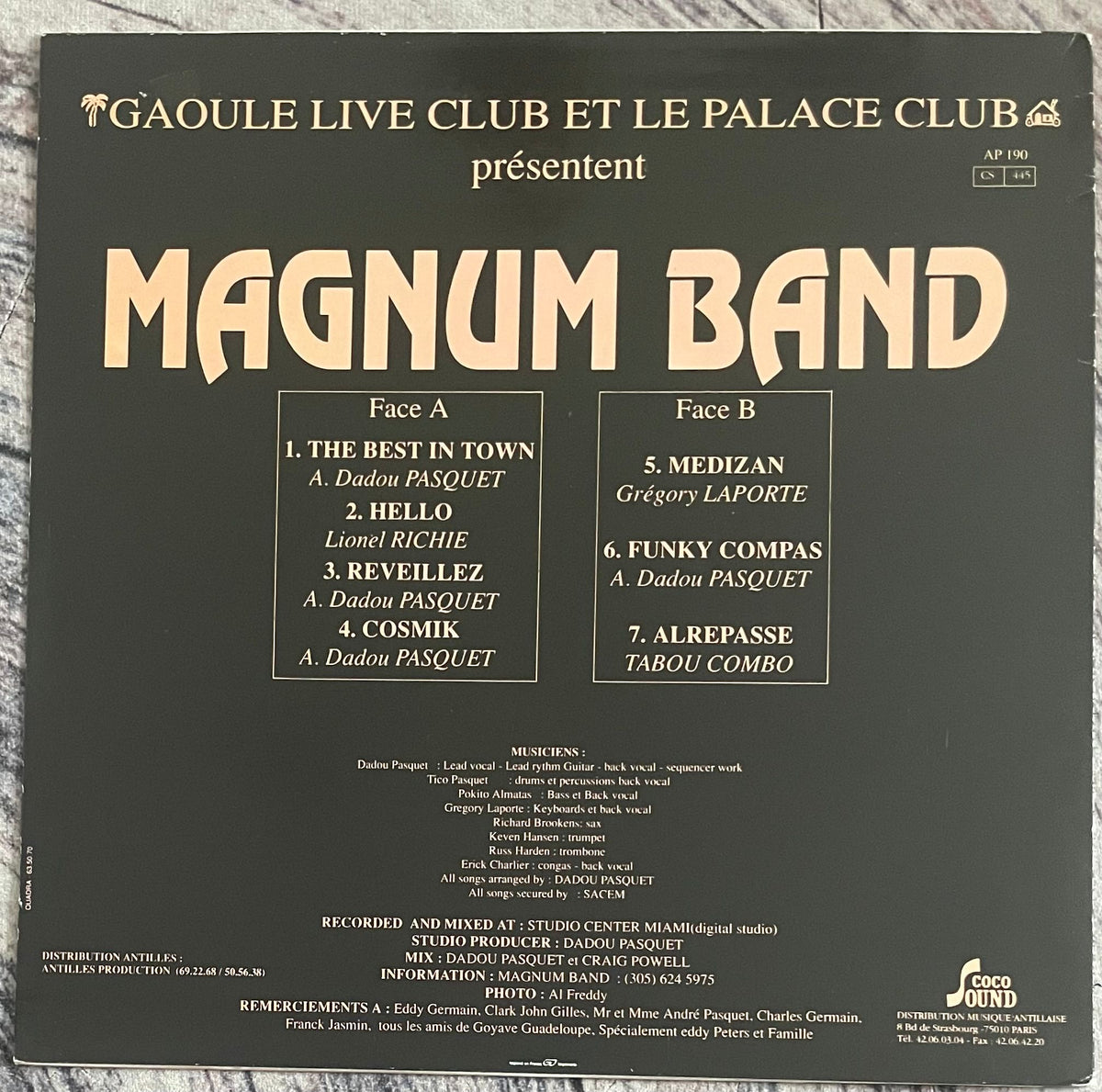 Magnum Band – The Best In Town – Galapagos Records